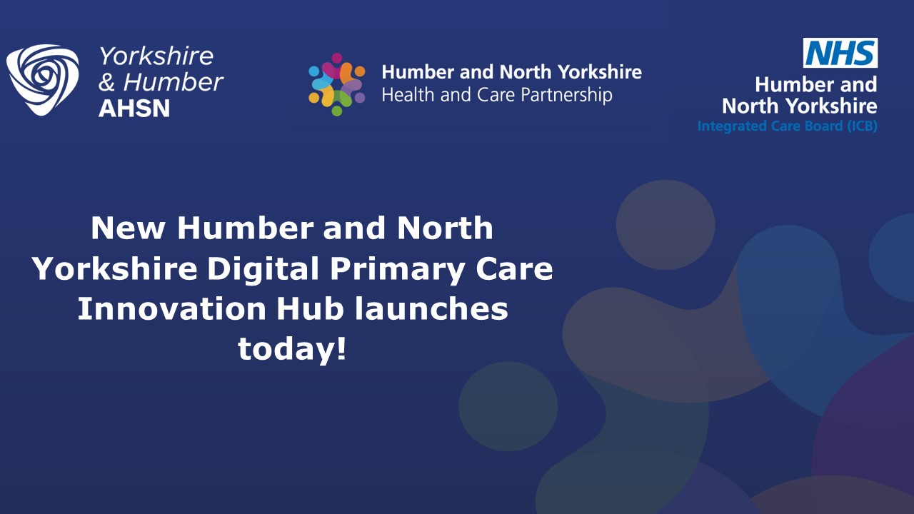 A new Digital Primary Care Innovation Hub launches in Humber and North ...