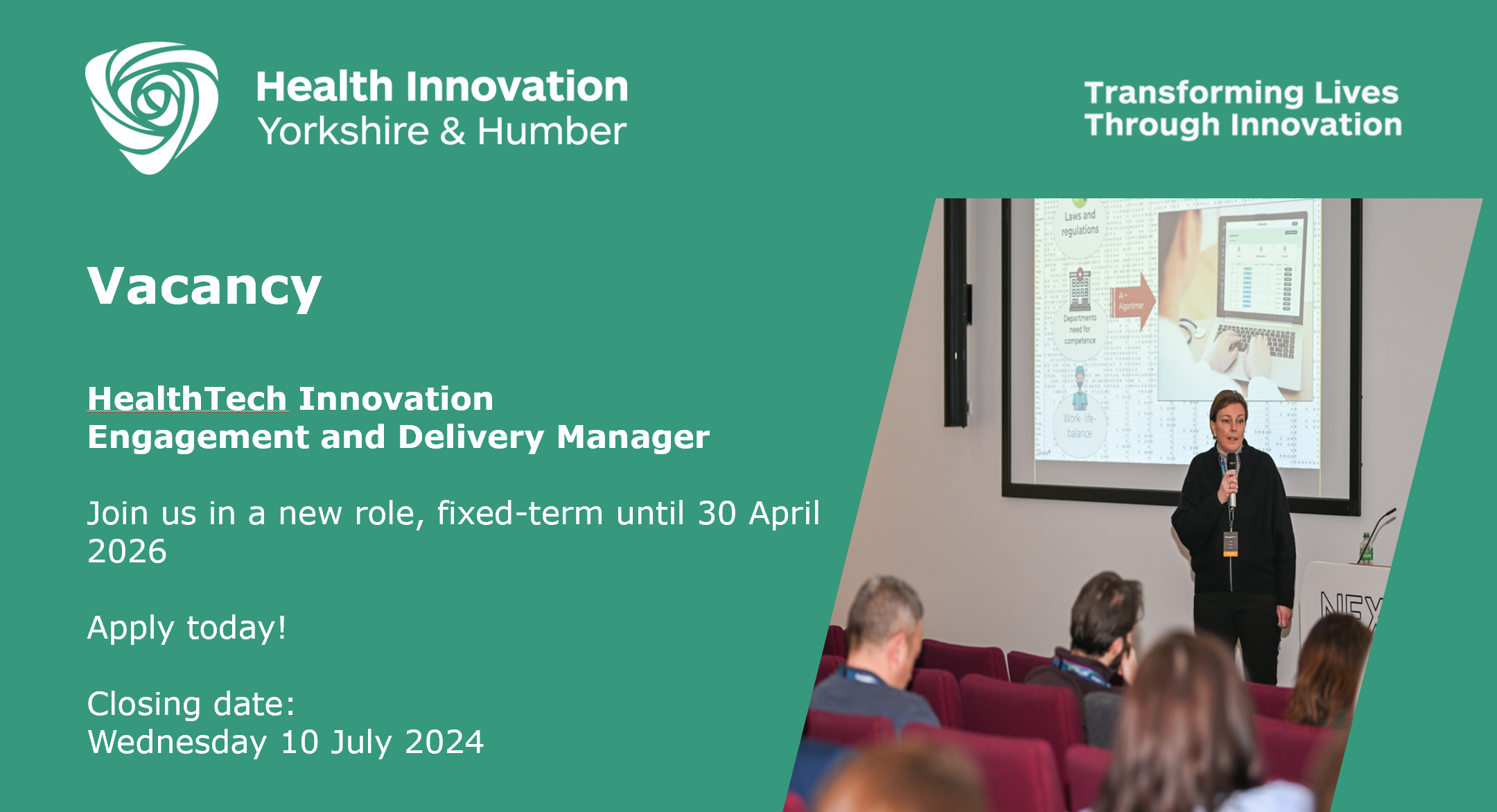 HealthTech Innovation Engagement and Delivery Manager